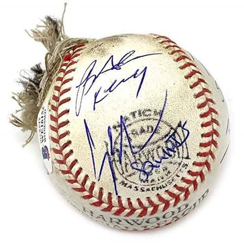 The Sandlot Cast Autographed Replica Babe Ruth Chewed Baseball - 6 ...