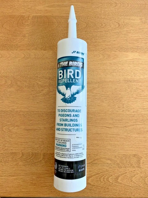 JT Eaton 666N 4 The Birds Bird Repellent GEL 10oz Caulking Tube Pack of ...