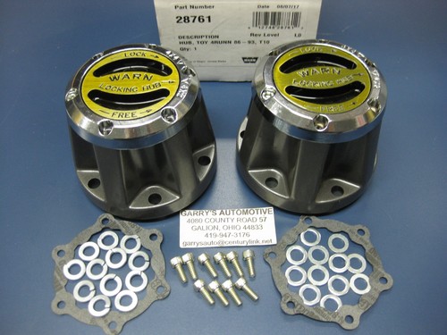 Warn 4WD Locking Hub Toyota 86-01 Pickup 4 Runner Hilux T100 Previa ...