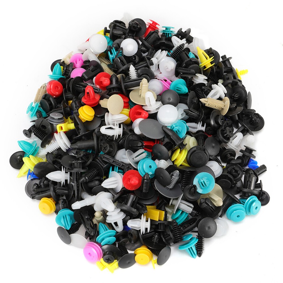 500PCS Mixed Auto Door Panel Clips Fixing Fastener Car Interior Trim ...