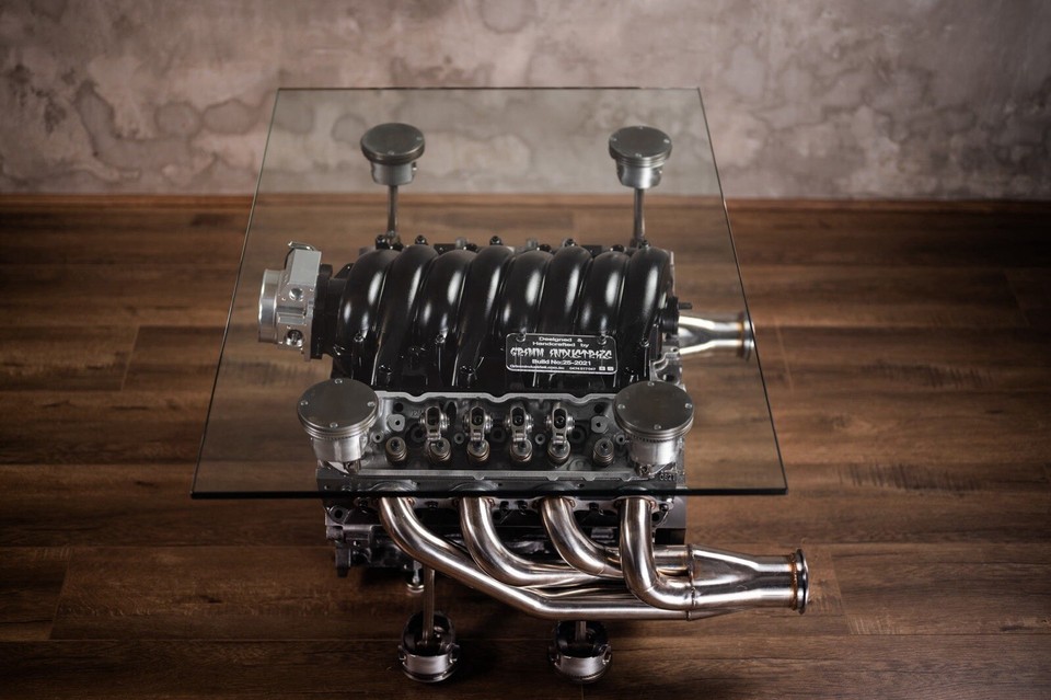 V8 Engine Block Coffee Table Mancave furniture LS1 HOLDEN HSV | eBay