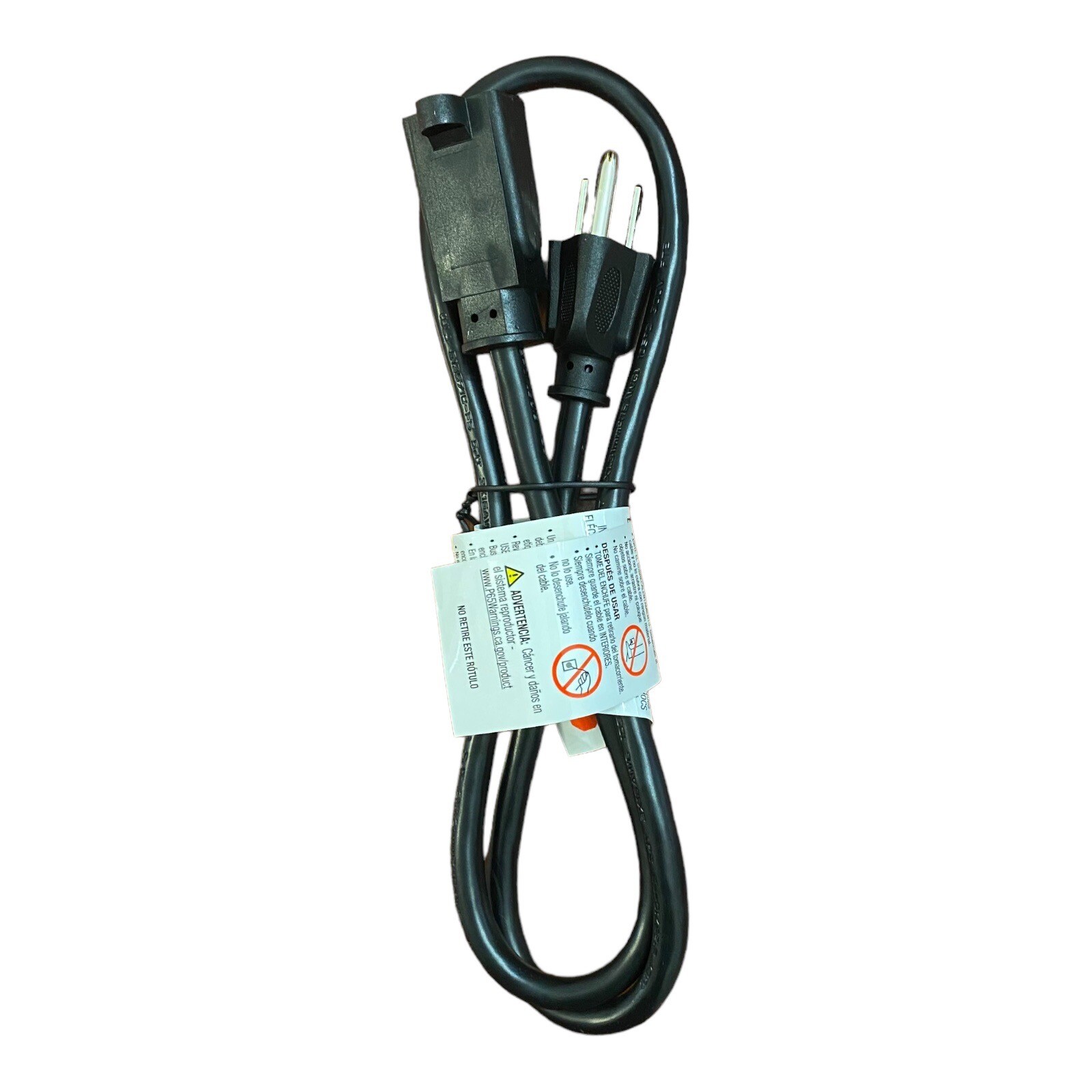 MONOPRICE 1 Pack 3ft Extension Cord 16/3 3 Prong Heavy Duty Indoor ...
