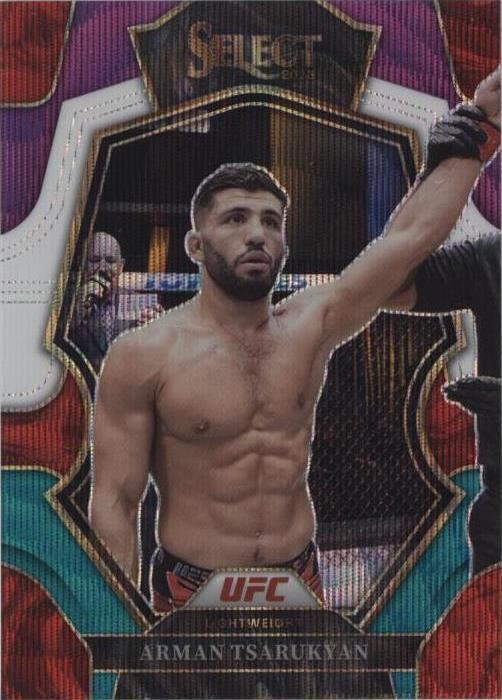 2023 Panini Select UFC - Premier Level Arman Tsarukyan #188 Tri-Color ...