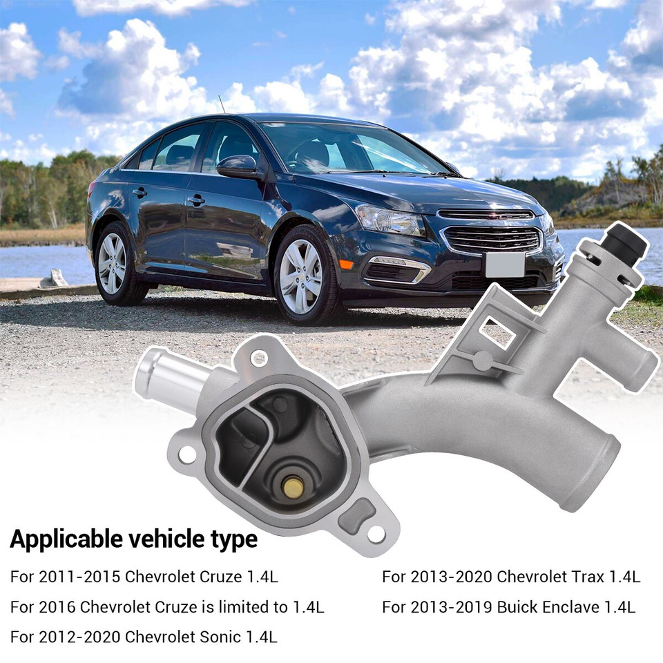 Aluminum Coolant Housing Water Outlet W/ Hose For Chevy Cruze Sonic ...