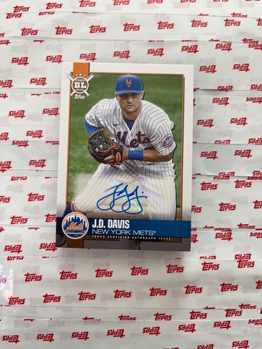 2021 Topps Big League Baseball J.D. DAVIS AUTO NEW YORK METS #BLA-JD ...