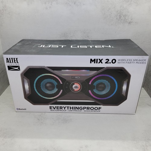 Altec Lansing Mix 2.0 Waterproof Bluetooth Speaker with Strong Bass 50W ...