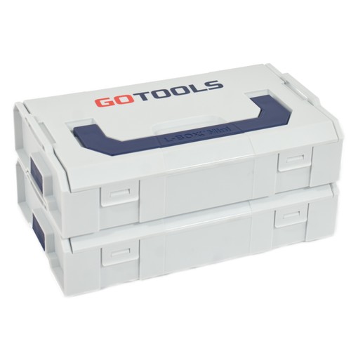 GOTOOLS Systemkoffer L-Boxx Mini grau Kleinsortiment-Box GT81500 2 ...