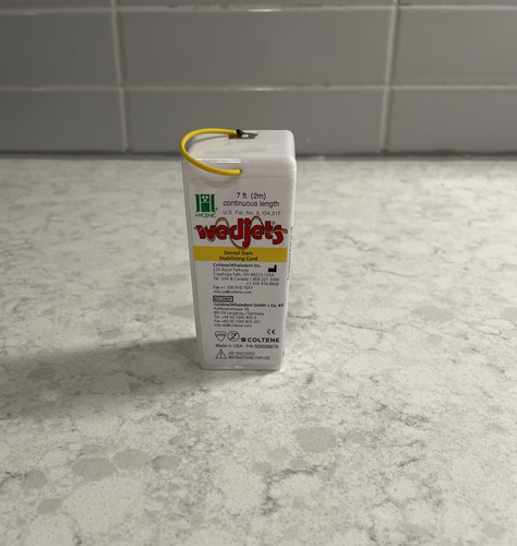 Wedjets Dental Dam Stabilizing Cord - Latex, Small, Yellow - 7ft ...