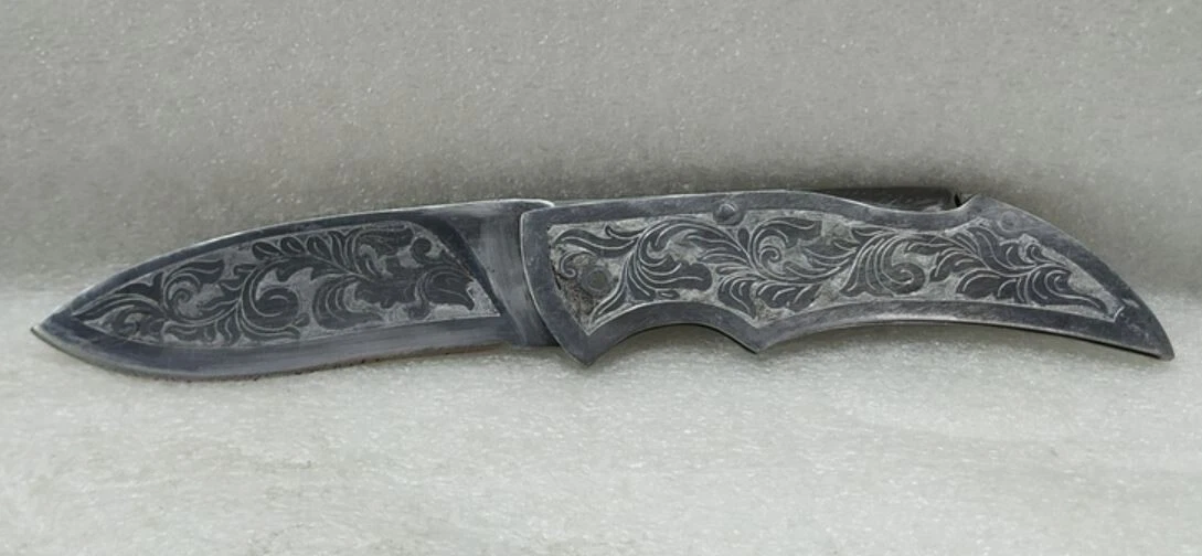 Knife Blade Etching