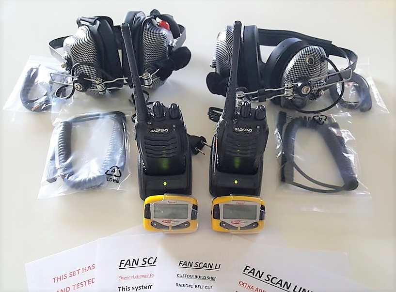 NASCAR HEADSET FANSCAN LINK AND TALK WIRELESS w/ RACECEIVER SCANNERS | eBay