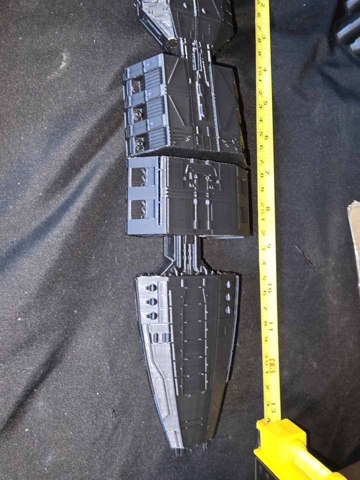 Classic BATTLESTAR GALACTICA Fleet Ship Fury Class Ship -12" Custom 3d ...