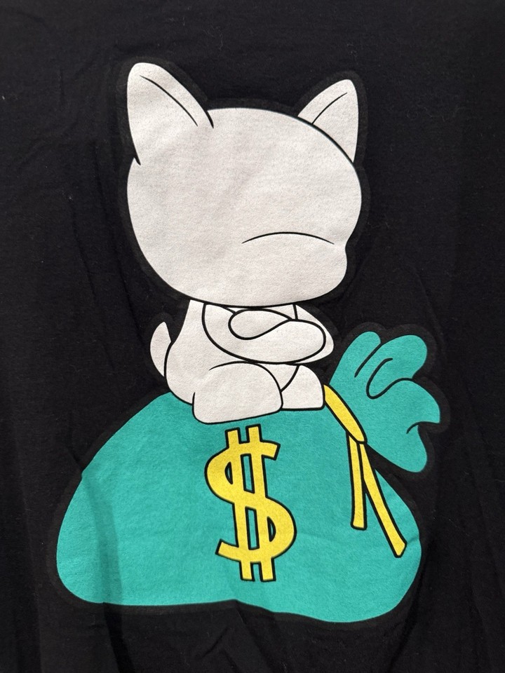 Vintage Y2K Kidrobot Graphic T Shirt Mens M Money Bag Logo | eBay