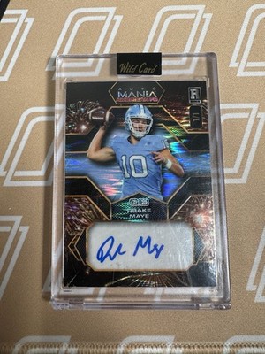 Drake Maye 1/1 Autograph 2024 Wild Card Auto Mania Football | eBay