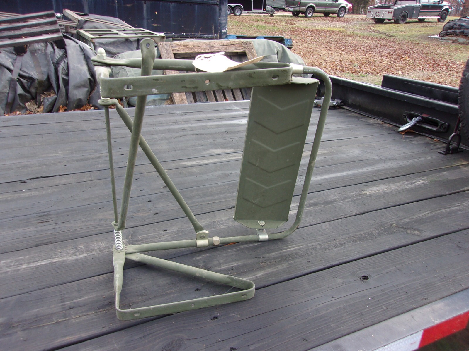 ONE..MILITARY SURPLUS REAR VIEW MIRRORS -GREEN- M915 TRUCK OR OLD CHEVY ...