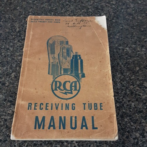 RCA 1939 RC-13 Receiving Tube Manual Vintage Electronics Book | eBay
