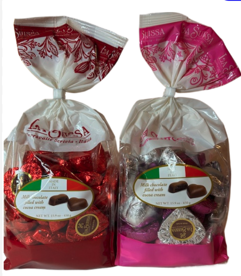 La Suissa "Heart Shape" Milk Chocolate Filled w/Cocoa cream - 15.9oz ...