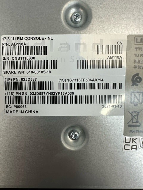 NEW IBM 7316-TF5 Rack-Mounted Full HD Flat Panel Console Kit 02JD587 | eBay