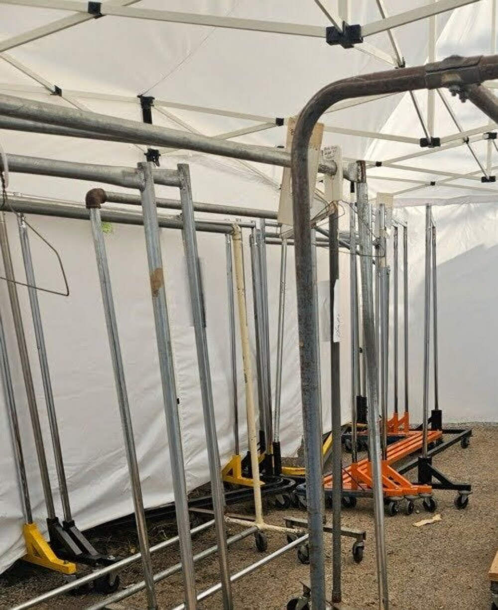 ULINE Rolling Z Rack Clothing Racks Used- Good Condition (Local Pickup ...