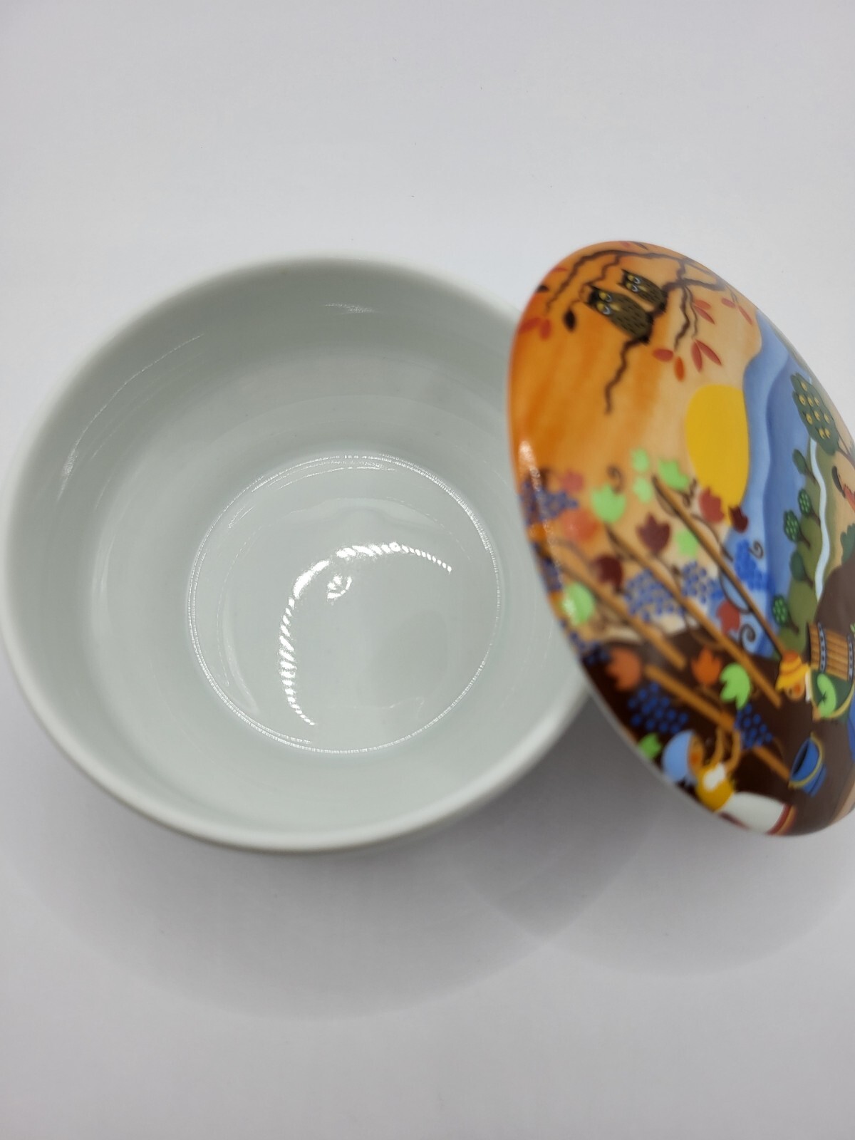 Hand Painted German Trinket Dish With Lid, Reutter Porzellan, West ...