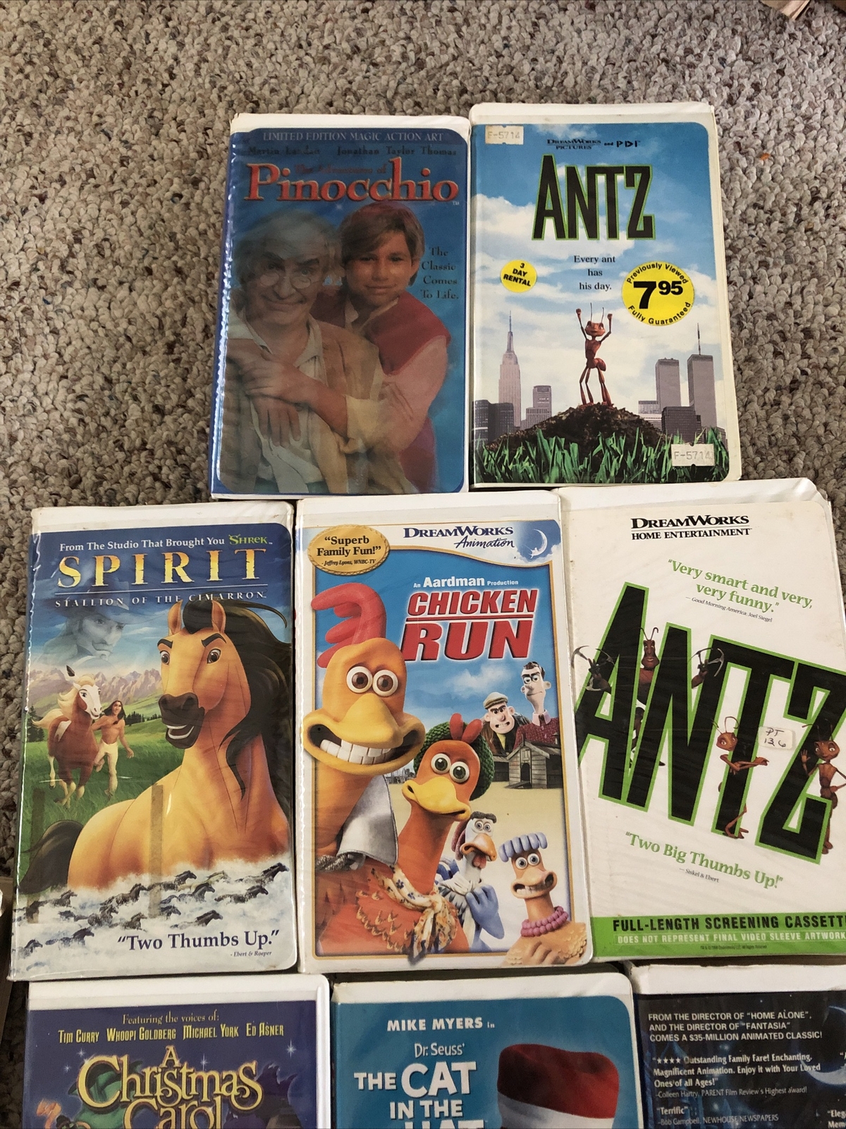 17 Vintage VHS Children’s Tapes Ants/Little Nemo/ Aladdin/Jumanji ...