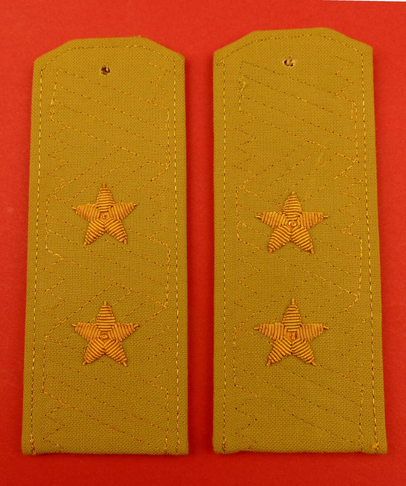 Soviet Army 2-STAR LIEUTEN. GENERAL Shoulder Boards Military Uniform ...