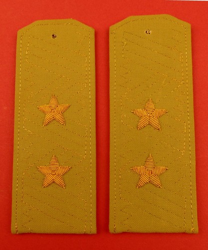 Soviet Army 2-STAR LIEUTEN. GENERAL Shoulder Boards Military Uniform ...