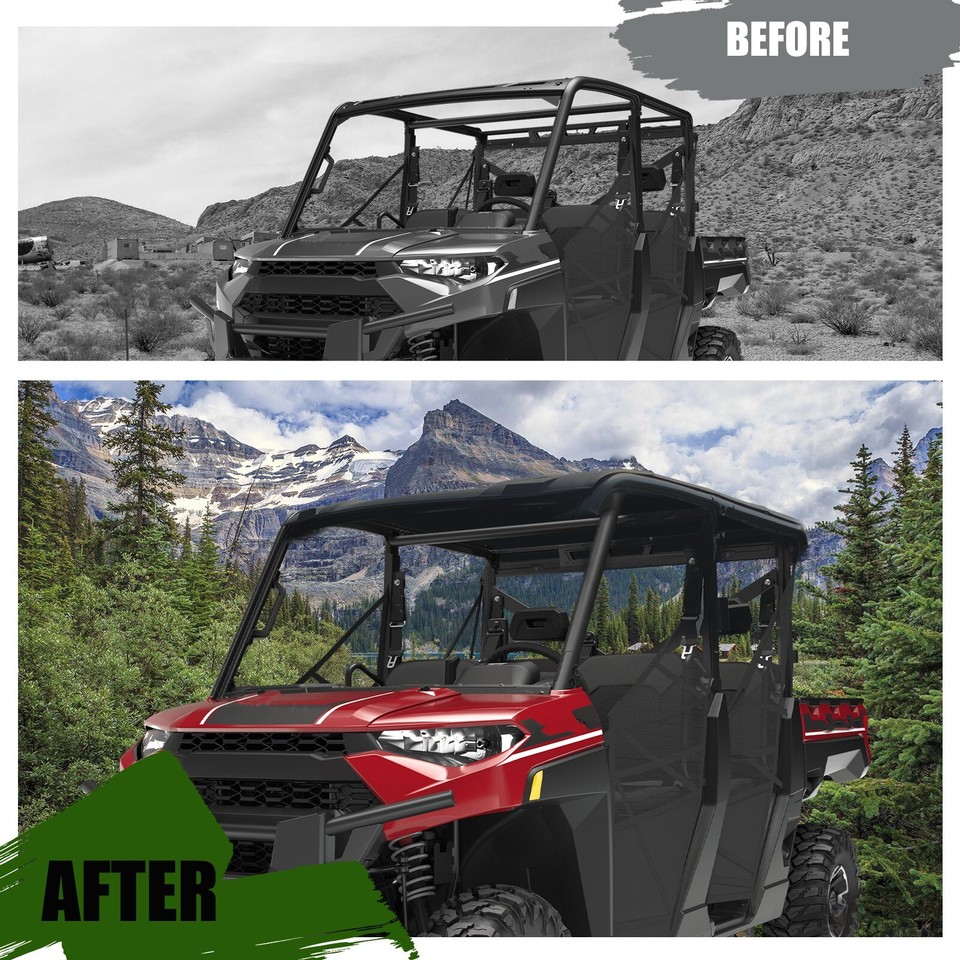 UTV Hard Roof Top For Polaris Ranger XP 1000 CREW 2017-2024 Replace ...