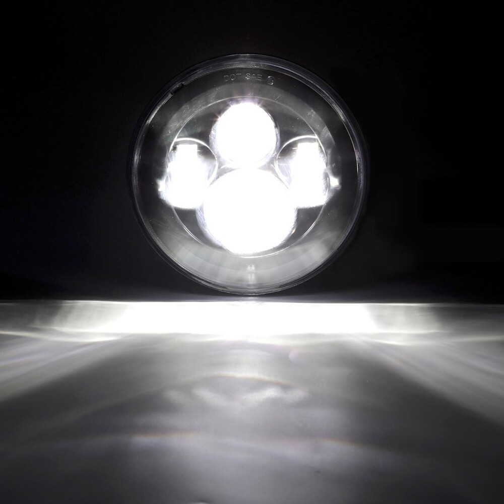 Pair 7" LED Headlights Hi/Lo Beam For Mini Cooper S Clubman Moke Morris ...