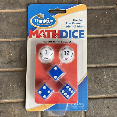 ThinkFun Math Dice Fun Game that Teaches Mental Math Skills to Kids Age ...