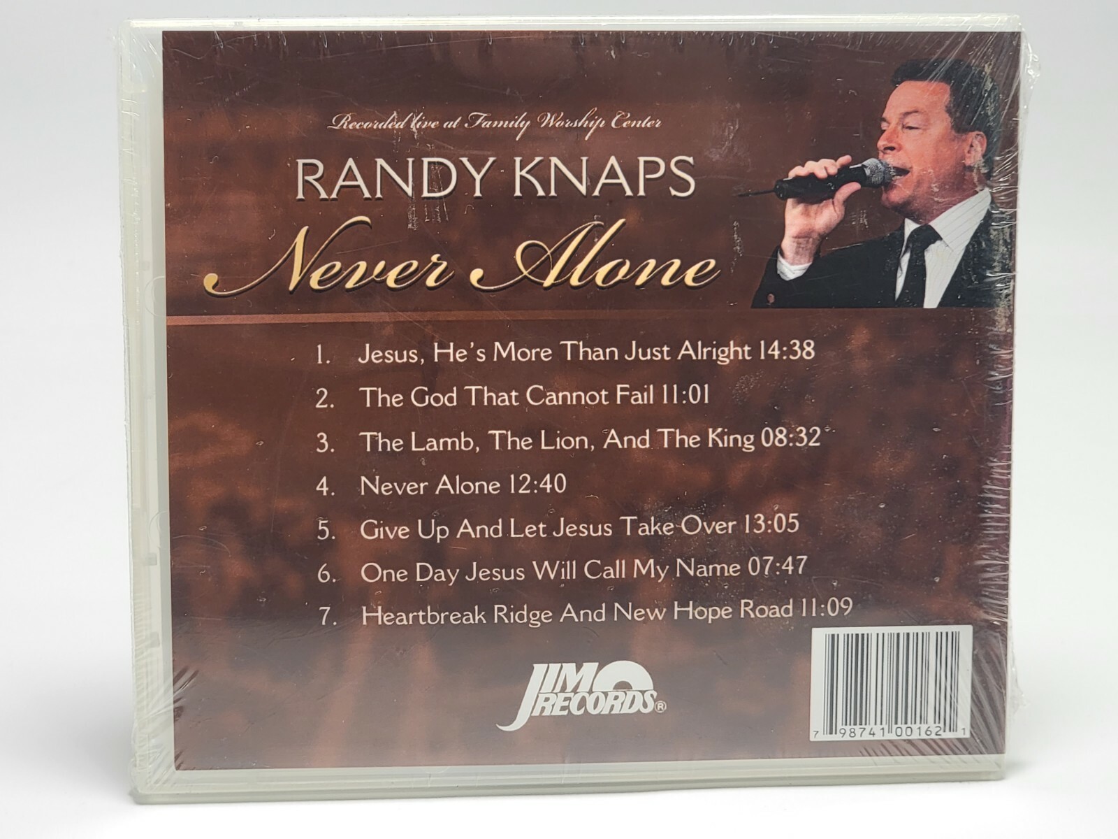 Randy Knaps Never Alone Recorded Live Southern Gospel Music Cd 3K New ...