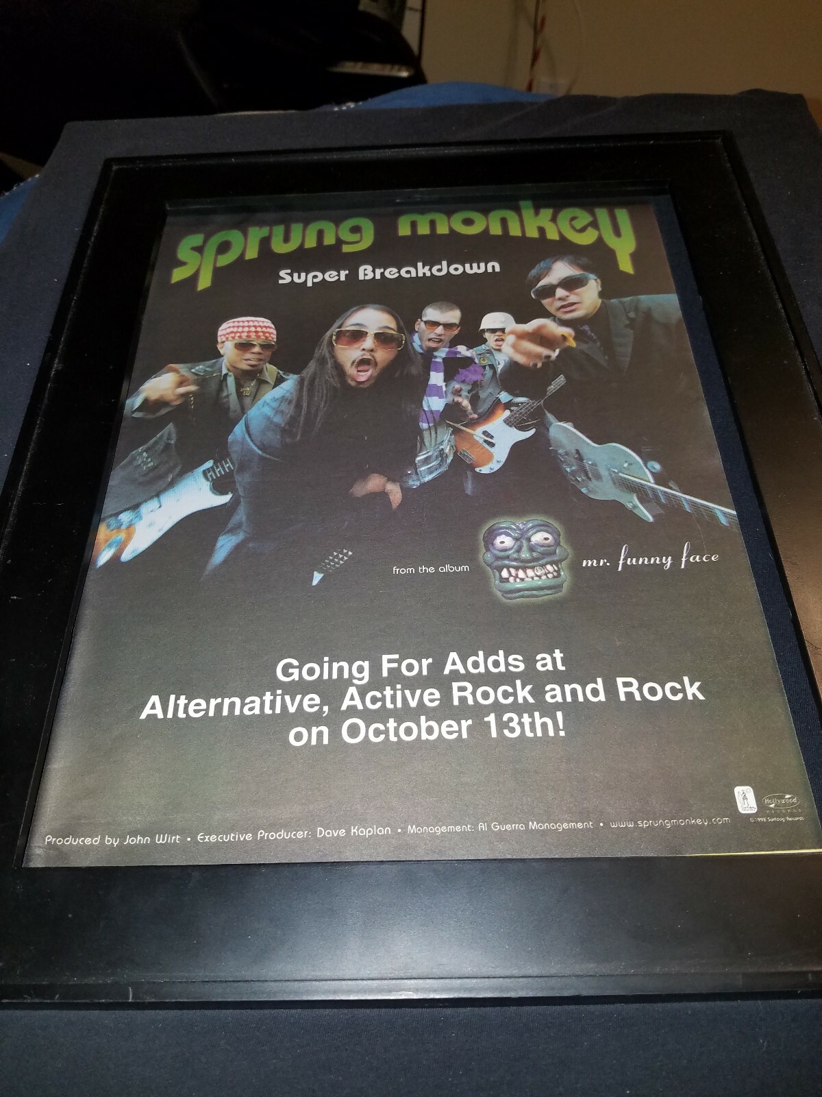 Sprung Monkey Super Breakdown Rare Original Radio Promo Poster Ad ...
