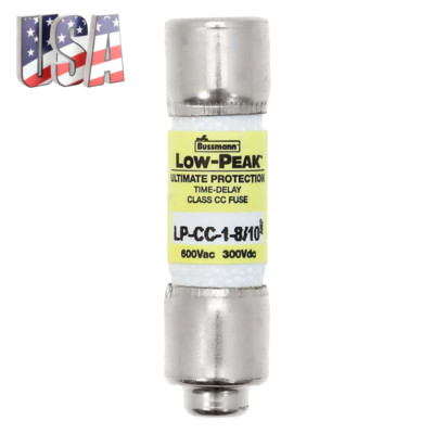 1PCS Bussmann LP-CC-1-8/10 LP-CC1-8/10 Time Delay Fuse 600V 1.8A | eBay