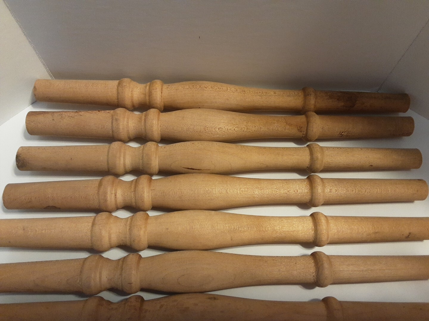 New Wood Wooden Tapered Spindles Unfinished Craft Crafts Crafting 11" Lot of 14 | eBay