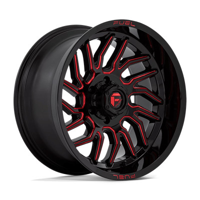 Fuel Offroad Hurricane D808 Gloss Black Milled Red Tint 20x10 -18mm ...