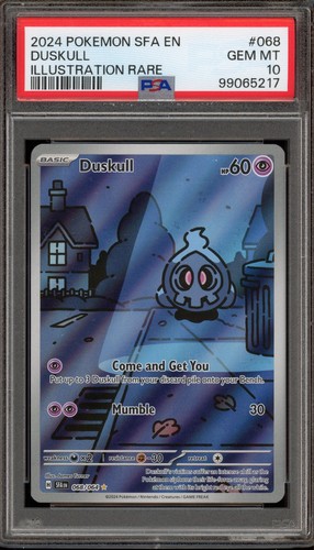Pokemon Duskull Shrouded Fable Illustration Rare #068 PSA 10 Gem Mint ...
