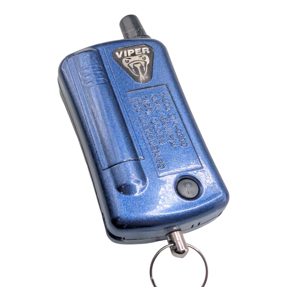 NEW VIPER LCD SCREEN BLUE REMOTE START FOB ALARM 2 WAY EZSDEI489 489V/P ...