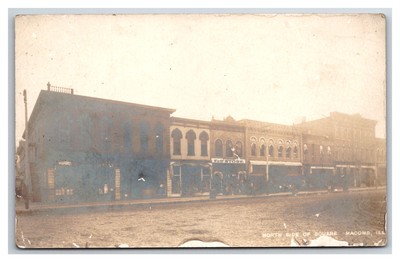 NOrth Side Square Macomb Illinois IL Street Scene c1910 Real Photo RPPC ...