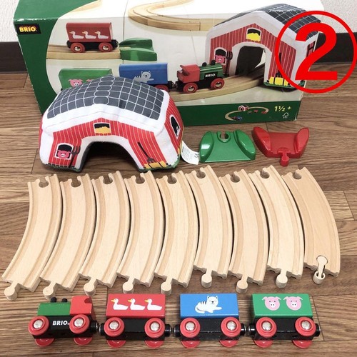 BRIO My First Railway Set Vintage 1990s Wooden Train Playset | eBay
