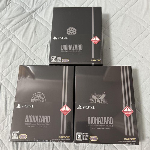 PS4 Biohazard Resident Evil 25th Episode Selection Vol.1-3 Box Set New ...