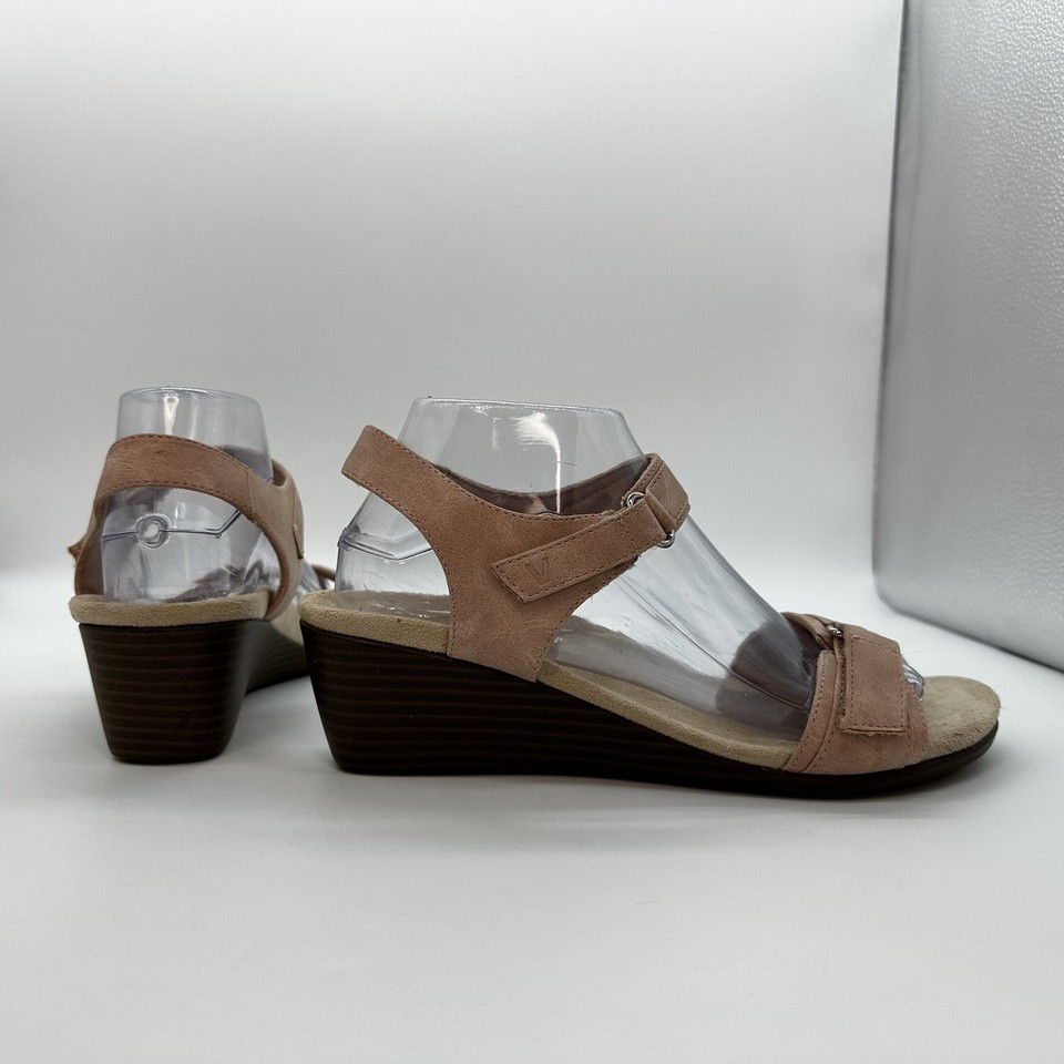 Vionic-Adelaide Ankle Strap Wedge Sandals Dusty Pink Women 8.5 US | eBay