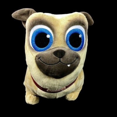 Disney Store Puppy Dog Pals ROLLY Plush PUG 12" Bingo's Brother animal ...