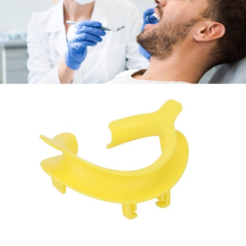 (Yellow)Dental Cheek Retractor Ergonomic C Shaped Mouth Opener For ...