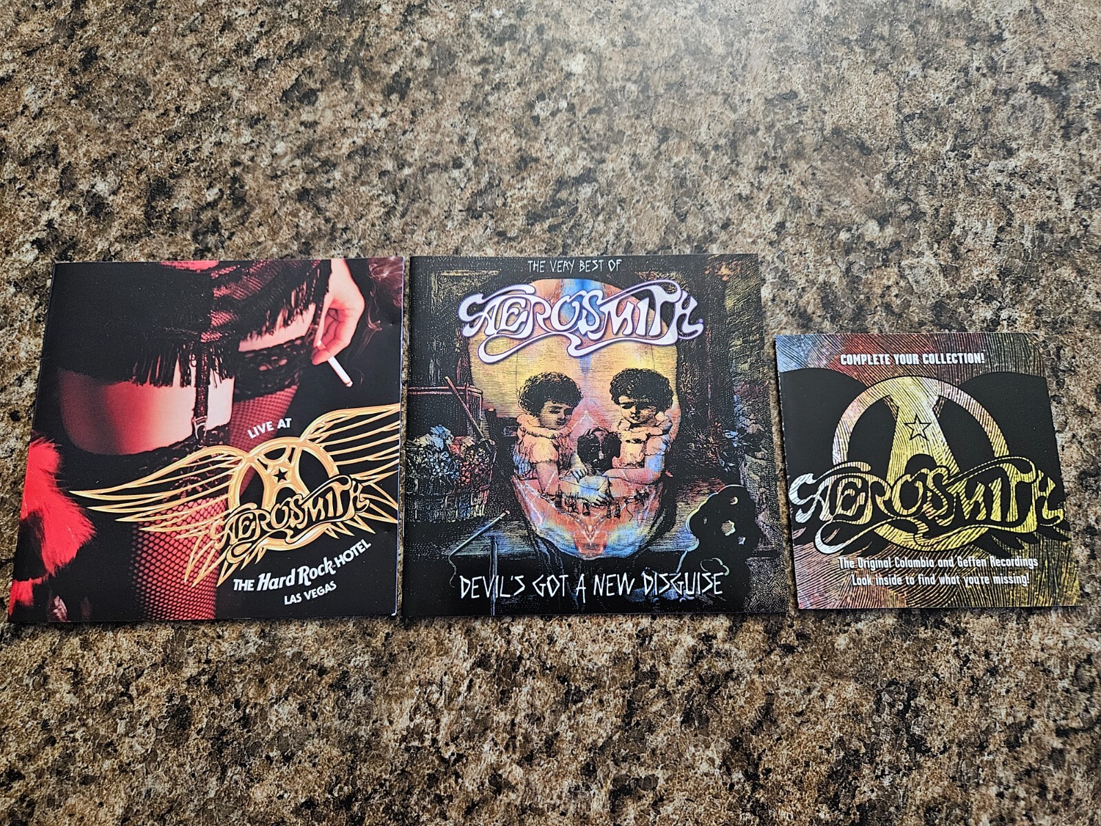 2 AEROSMITH CDS nm! 2005 ROCKIN THE JOINT LIVE ex! 2006 DEVILS GOT NEW ...