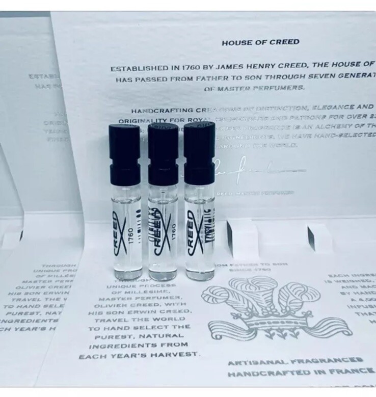 3 Pcs Lot Creed Aventus Men Eau De Parfum Vial Spray Sample Size NOC | eBay