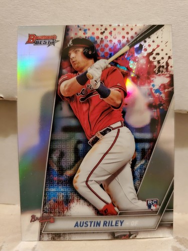 Austin Riley 2019 Bowman's Best #4 Refractor SP Rookie Card Atlanta ...