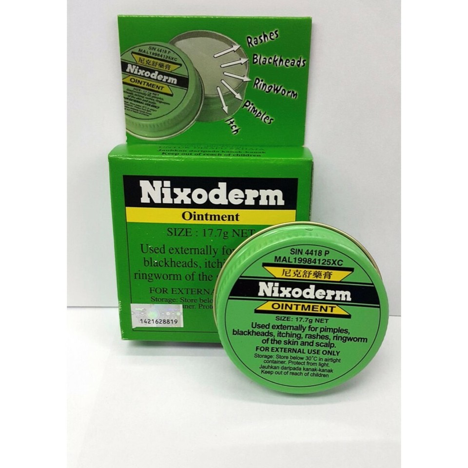 Nixoderm Ointment Skin Problems Acne Rashes Eczema & Ringworm 17.7g ...