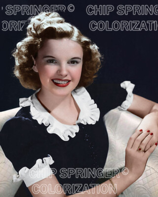 JUDY GARLAND Young SMILE #4 | Beautiful 8x10 Sexy COLOR Photo by CHIP ...