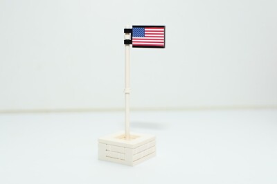 American Flag with pole Model compatible and Built with LEGO® Bricks | eBay
