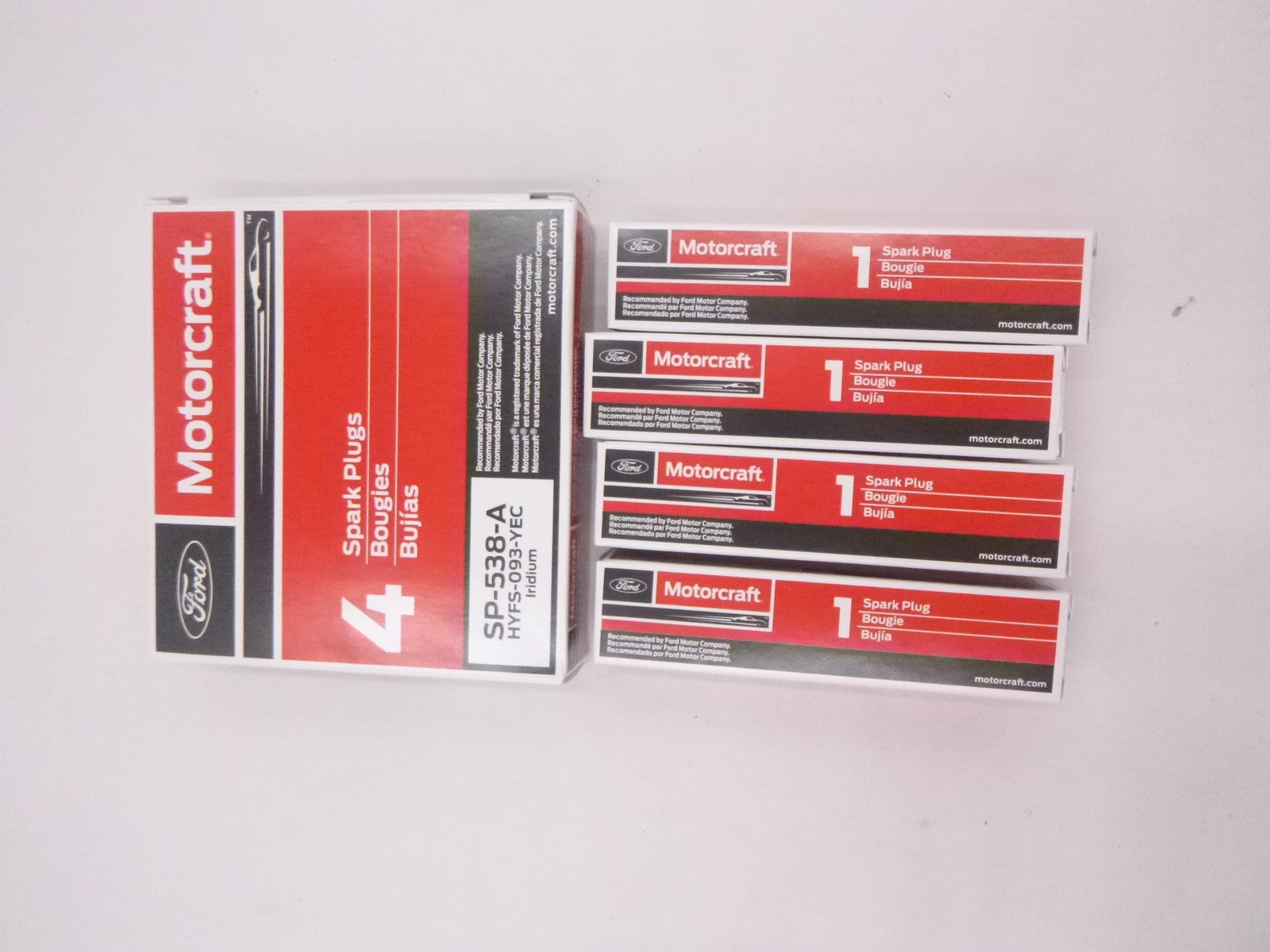 4 Pack OEM Motorcraft Iridium Spark Plug SP-538-A For 2015-2018 Ford ...