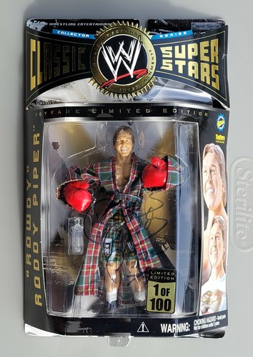 wwe wwf ljn classic superstars 1 of 100 autographed roddy piper ...
